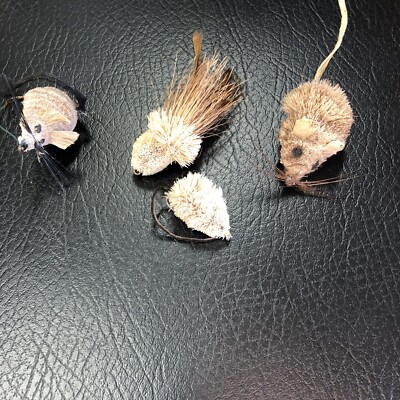 4/ vintage deerhair Fly Rod Mouse Fishing Lures | eBay