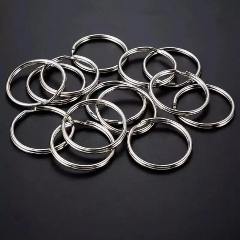 100PCS Key Rings Bulk Split Key Rings Keychain Rings and Crafts 1 Inch ...