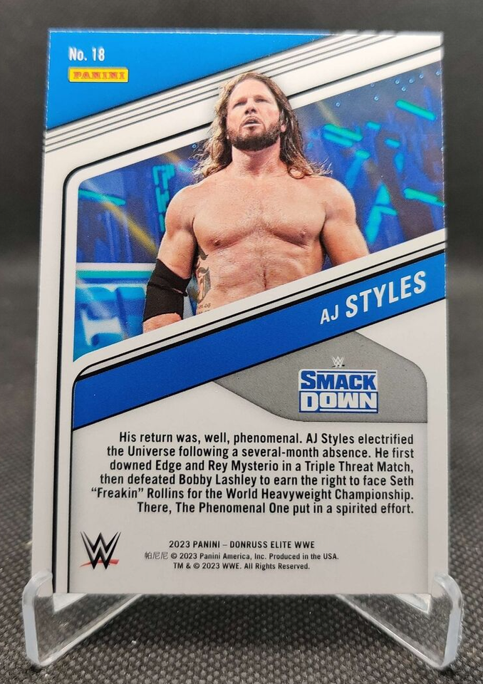 2023 Donruss Elite WWE #18 AJ Styles wrestling card | eBay