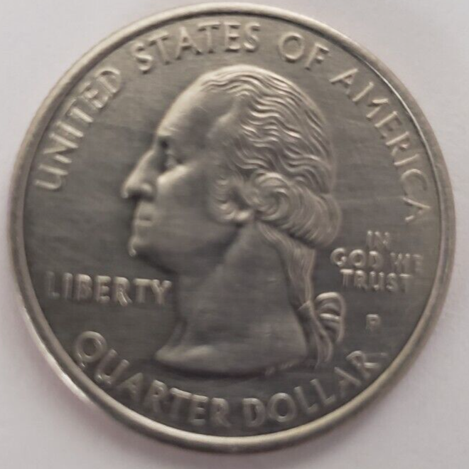 1999 P Georgia Quarter Wide Rim Error/Encircling Ridge:Wisdom-1999 ...