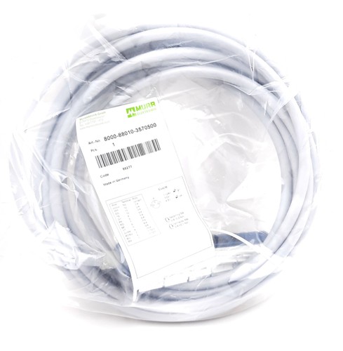 Murr 8000-88010-3570500 Pre-Wired Cable 8 Port 3 Pin M8 24VDC 8A IP65 ...