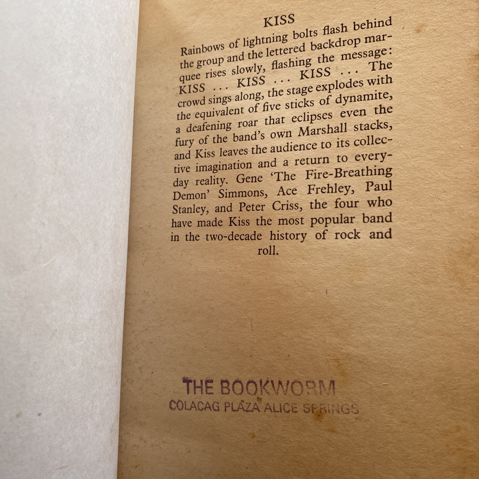 Rare Vintage 1979 KISS The Greatest Rock Show on Earth! Book Novel John ...