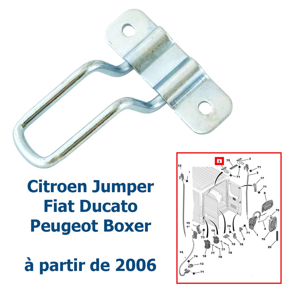 Hook Lock Door Rear Ducato Boxer Jumper 8724.H5 1362281080 | eBay