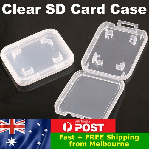 Clear SD Memory Card Protective Carry Case Storage Box Cover fits Micro ...