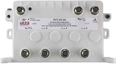 5-Port PCT Cable TV Modem Splitter Signal Booster/Amplifier Kit | eBay