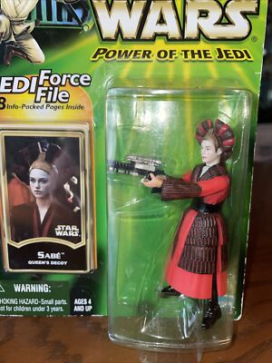 Star Wars Sabé Sabe Action Figure 571100.0400 POTJ MOC 2000 Queen's ...