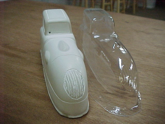 1/24 slotcar 1/24 scale Vintage Super Modified clear slot car body slot ...