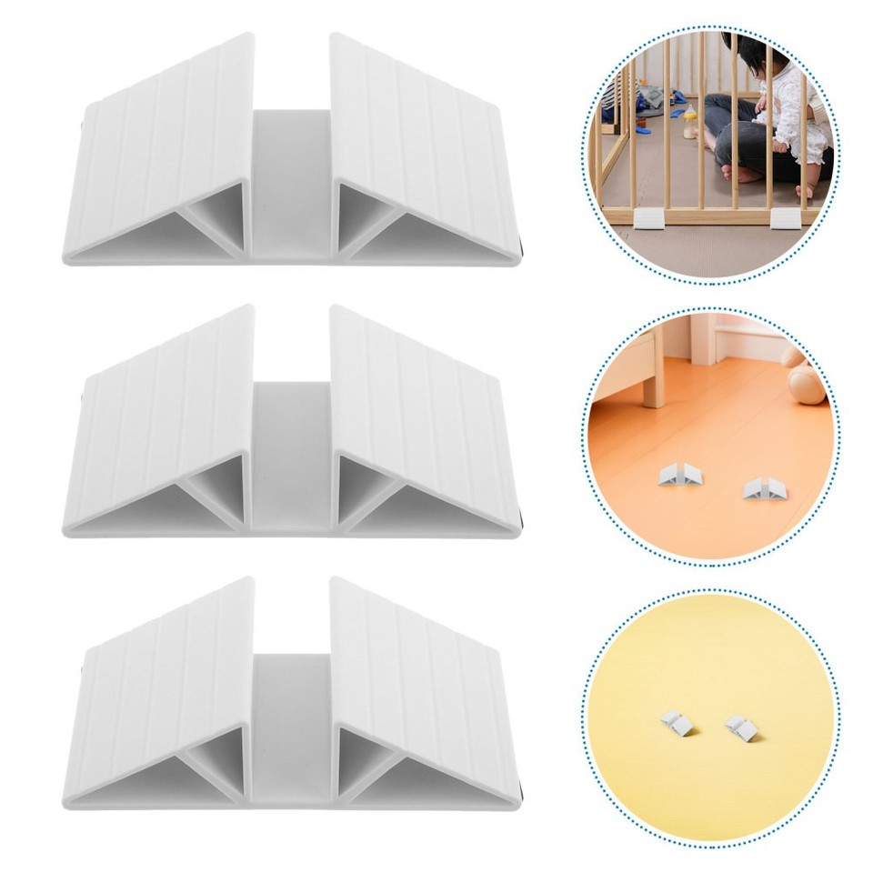 8pcs Triangle Base Stabilizer For Child Stair Gate - Kids Fence Gate ...