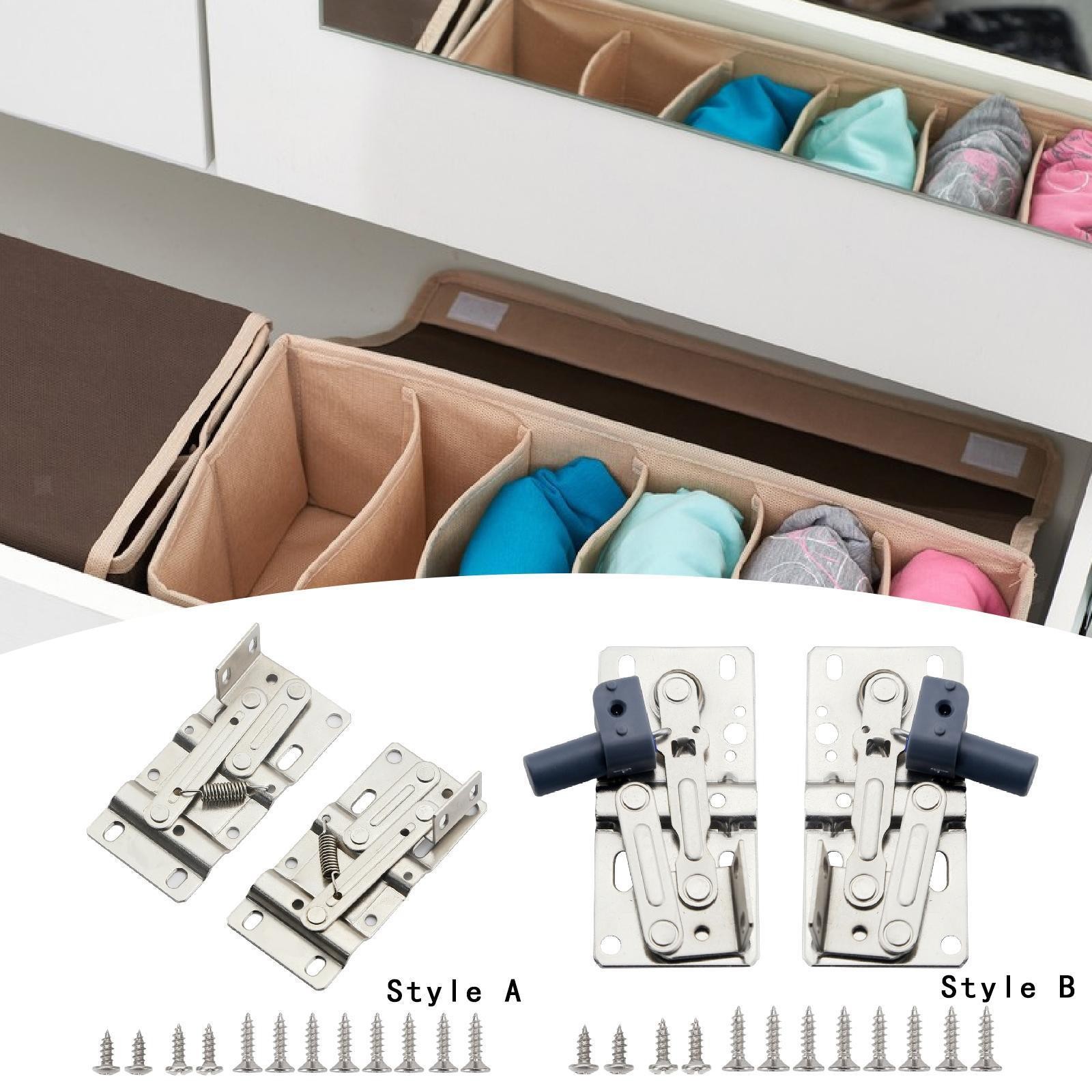 Tip Out Tray Hinges with Screw Set 45 Degree for Bathroom Cabinet Door ...