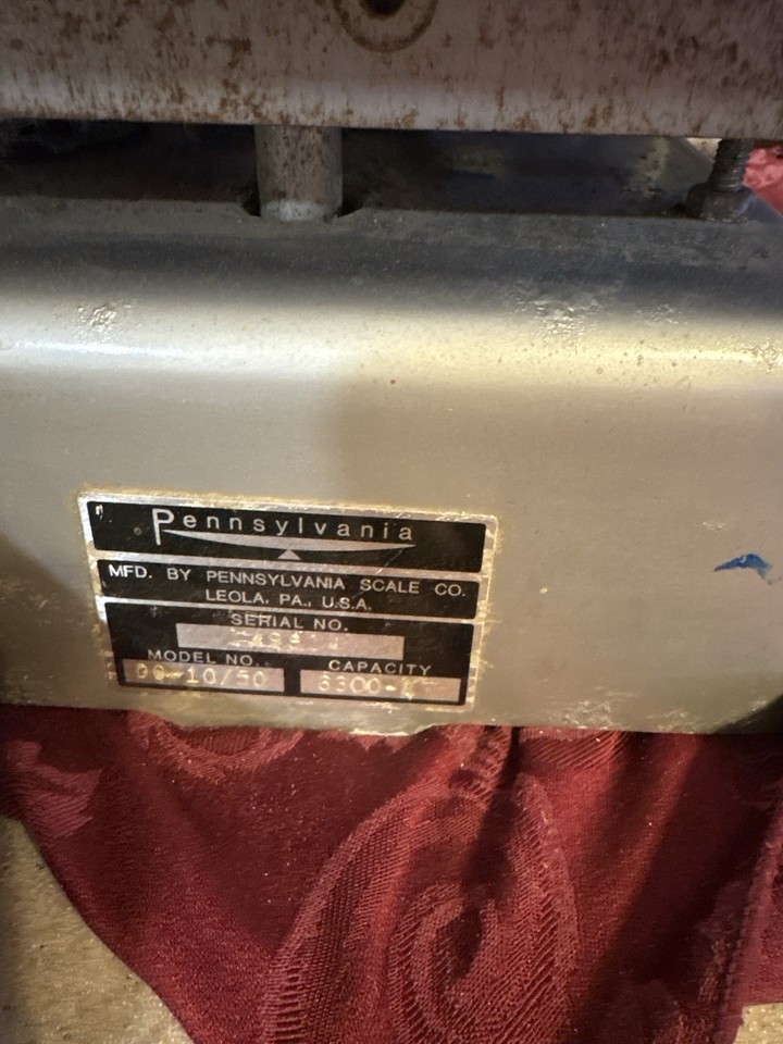 Vintage Pennsylvania Scale Model 8200-10/30 Dual Platform Industrial ...