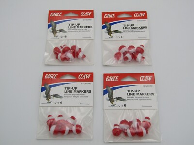 4 Packs Eagle Claw Tip-Up Line Markers 6-Count Package #ICTUMARK1 | eBay