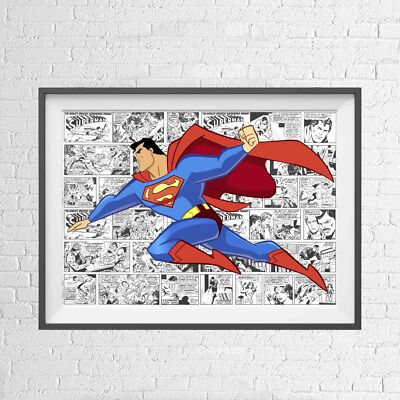 DC COMICS SUPERHERO SUPERMAN POSTER PICTURE PRINT Sizes A5 to A0 **NEW ...