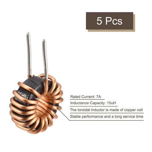 Toroid Inductance Copper Coil Magnetic Inductor 15uH 7A for DIY Pack of ...