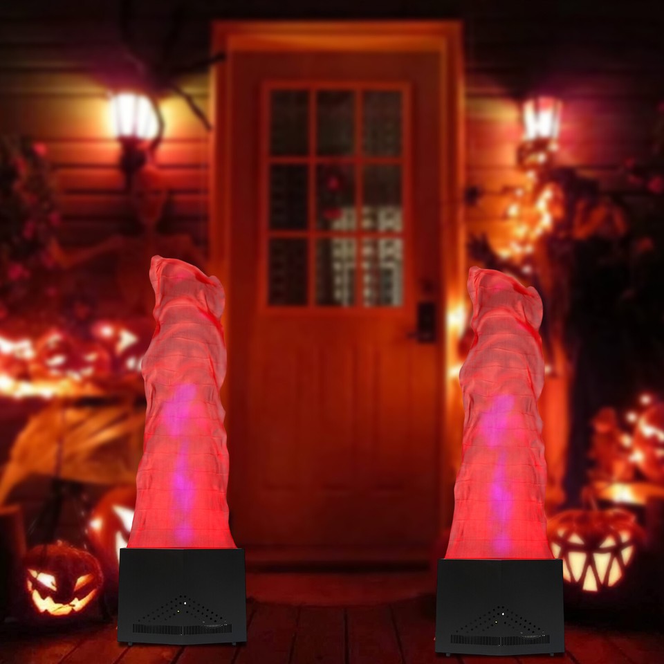 110V 1.5M LED Electronic Fake Fire Flame Effect Light Artificial 3D ...