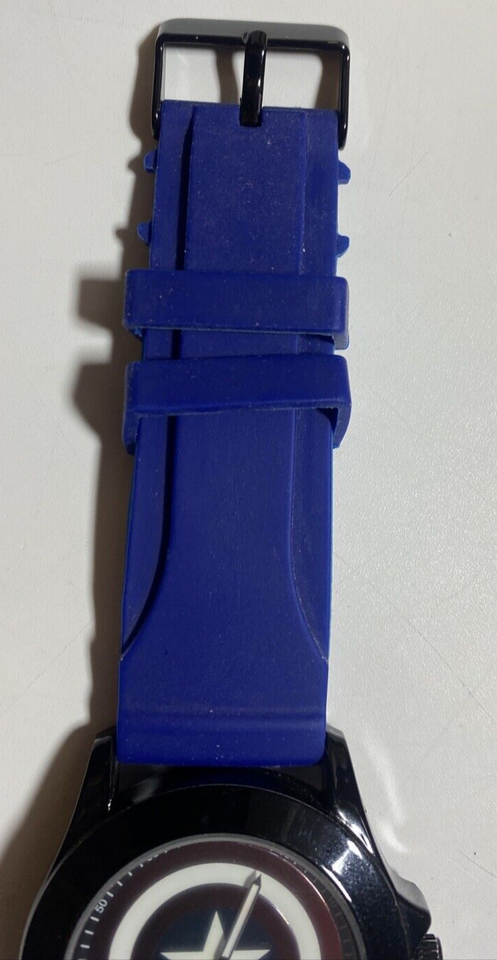 Marvel Captain America Shield Logo Wrist Watch + Rubber Strap | eBay