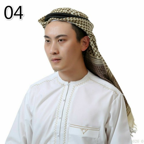 Men Islam Muslim Hijab Turban Arab Headwrap Scarf Shawls Caps Headscarf ...