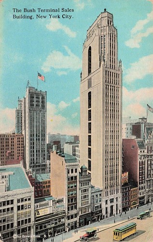 New York City Manhattan Bush Tower Vtg Postcard H6 | eBay