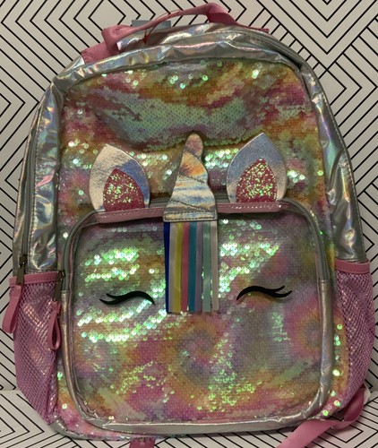 🥥 Cat & Jack Kids' 16 Flip Sequin Unicornio Backpack🆕 | eBay