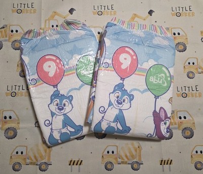 ABU Tiny Tails Plastic Backed Adult Diaper ABDL Large 2 Pack | eBay