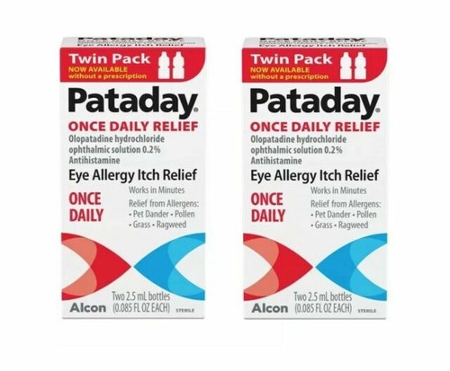 Pataday Original Strength Once Daily Eye Allergy Relief 2 x 2.5ml Pck ...