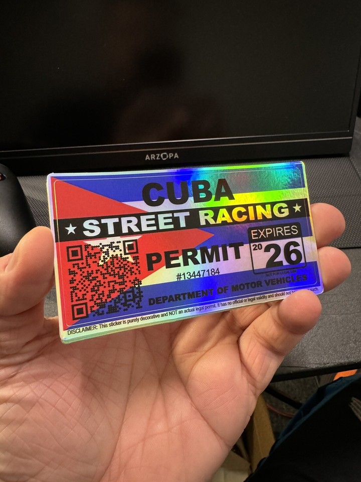 Street Racing Permit Car Decal | eBay
