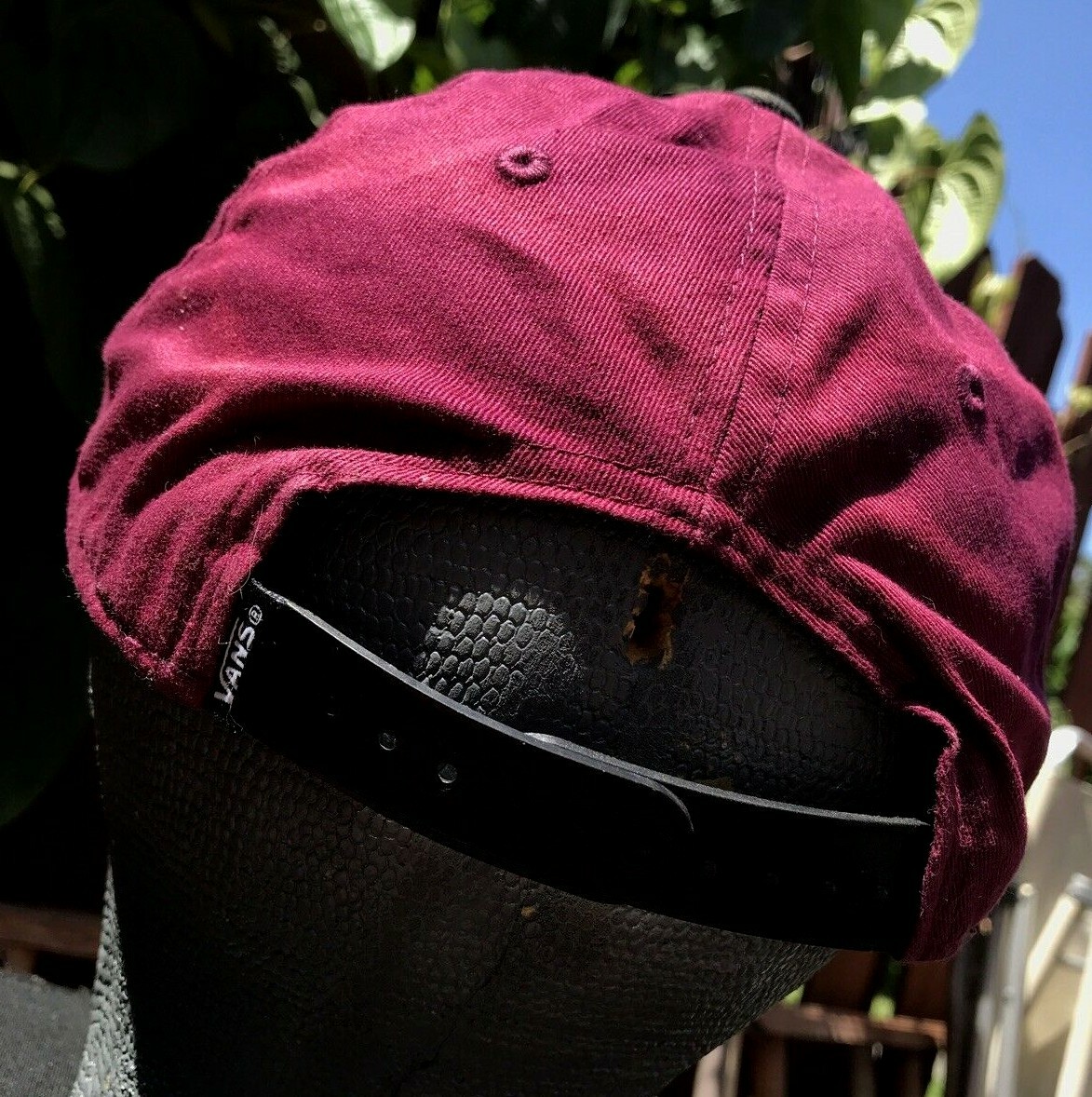 RARE Classic Vans Shoe Co Snapback Hat Cap Vans Full Patch Cali NY Red ...