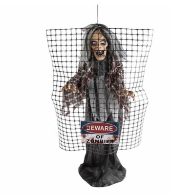 Electric Fence Zombie Halloween Decoration (ot) | eBay