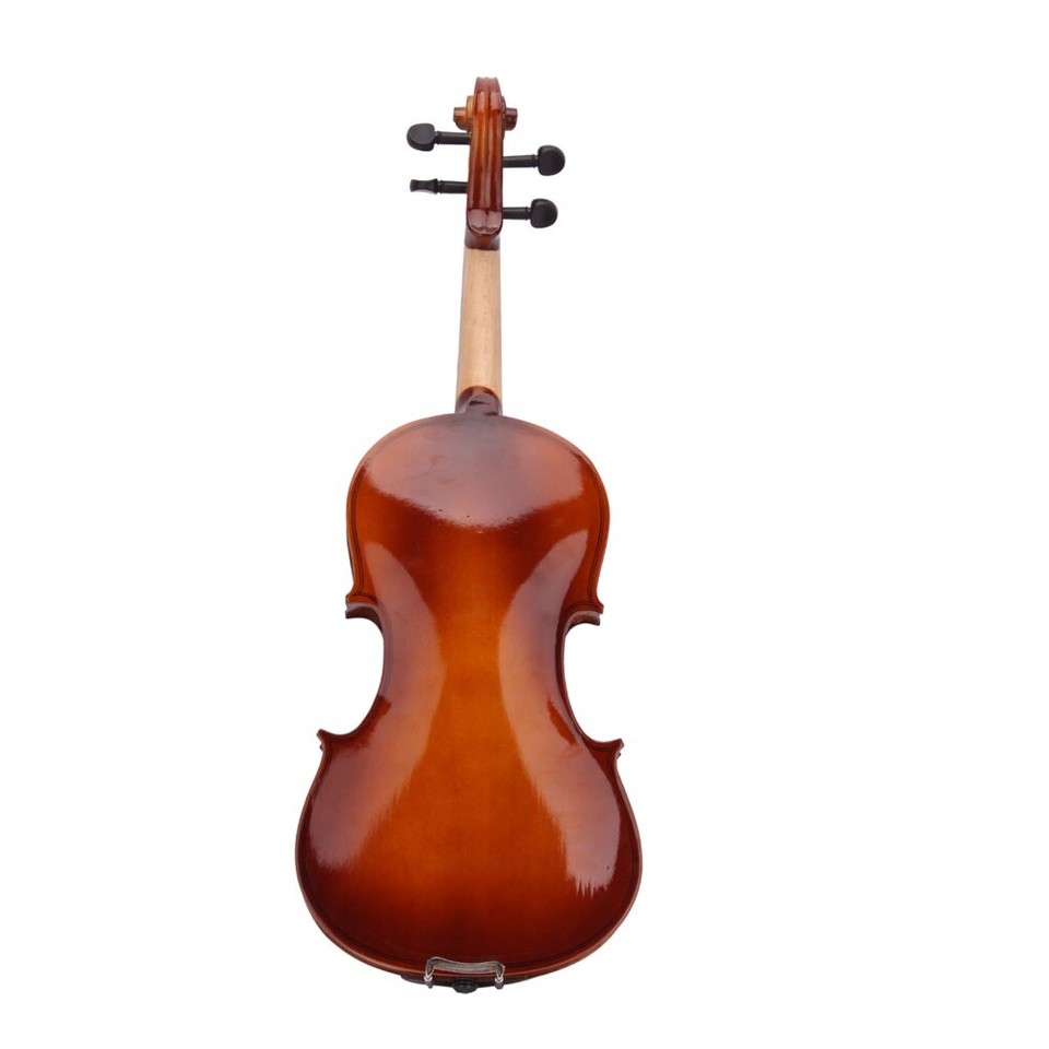 New 4/4 Basswood Acoustic Violin Student Fiddle for Music Lover w/ Hard ...