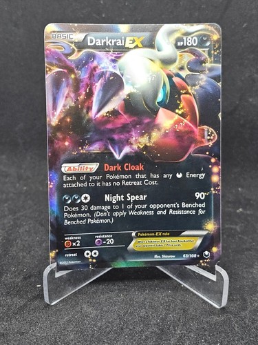 Pokemon Card Darkrai EX 63/108 Black & White-Dark Explorers Holo Rare ...