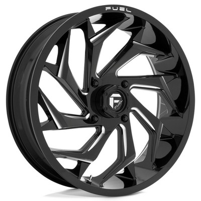 4-New 18" Fuel D753 Reaction UTV Wheels 18x7 4x156 13 Gloss Black ...