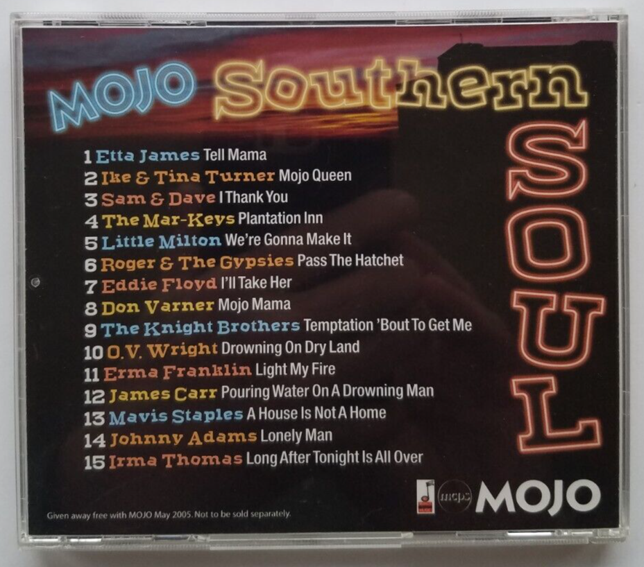 CD .. MOJO SOUTHERN SOUL ..R&B/Soul, VA, Etta, Ike & Tina, Sam & Dave ...