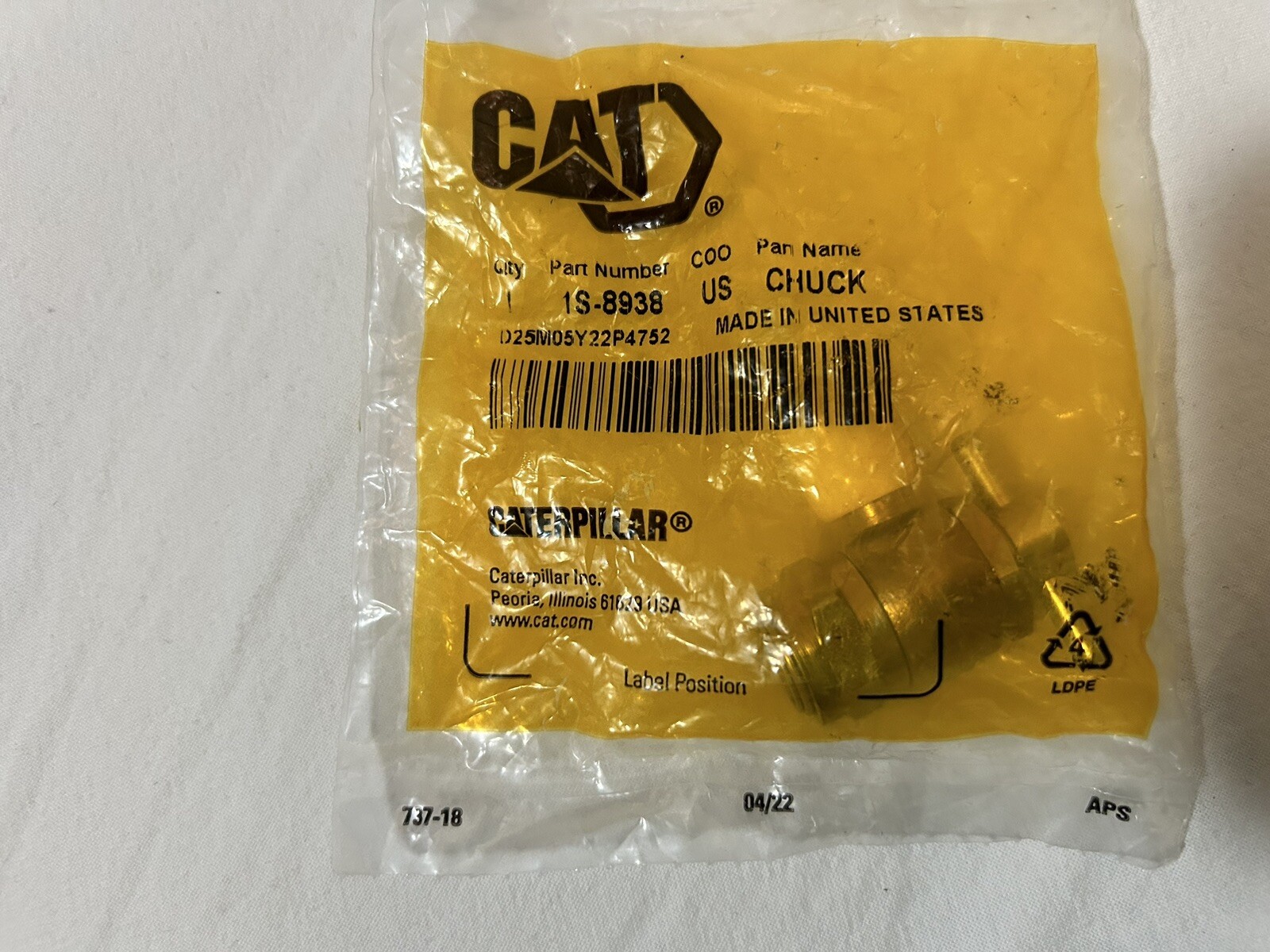 1S8938 Chuck fits Caterpillar G3616 Gas Engine | eBay