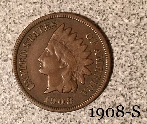 1908-S Indian Head Cent, Nice Original Coin ! | eBay