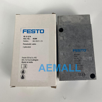 1pcs New Festo VL-5-1/4 9199 Pneumatic Valve | eBay