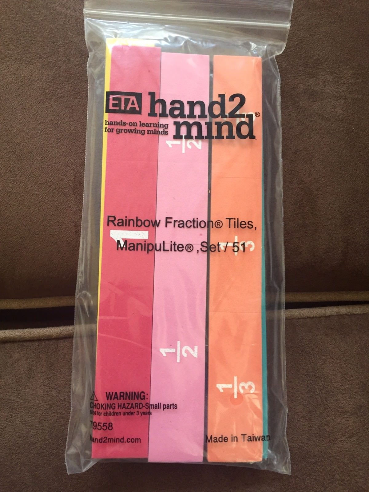 ETA hand2mind Rainbow Fraction Tiles Set Of 51 NEW Math Manipulative | eBay