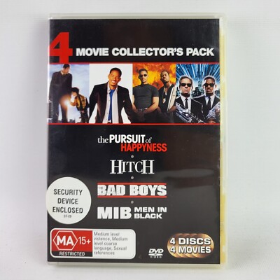 4 Movie Collector’s Pack/The Pursuit of Happyness/Hitch/Bad Boys/Men in ...