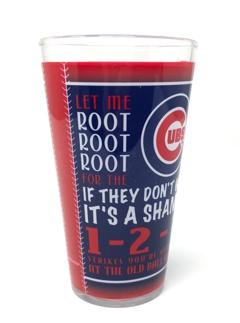Boelter Brands Chicago Cubs Beer Pint Glass 16 Oz. - NEW! FAST FREE ...