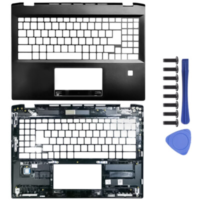 New for MSI Summit E16 Flip MS-1595 16in Black Upper Palmrest Keyboard ...
