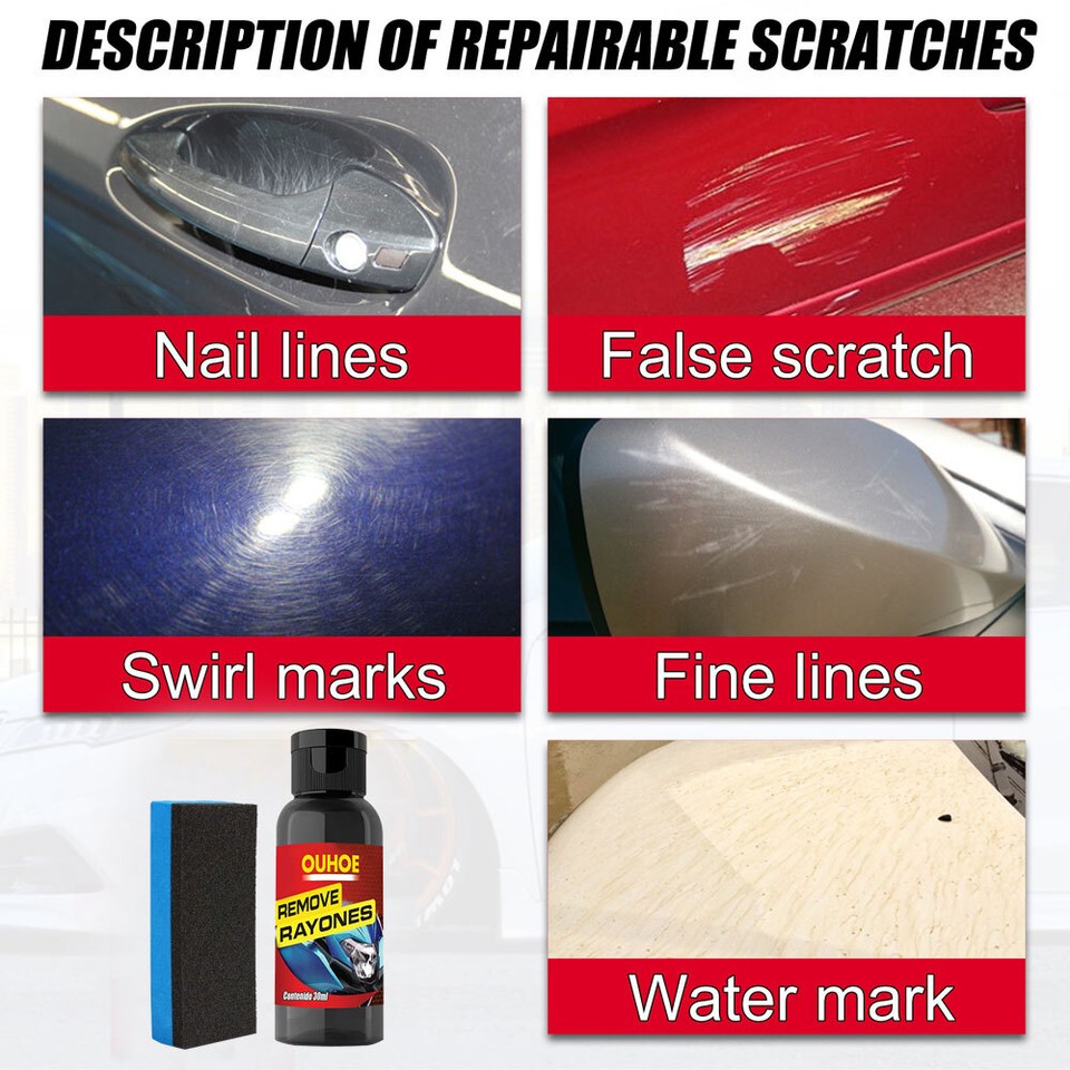 Car Scratch & Swirl Remover Liquid Anti Scratch Polishing Wax Repair ...