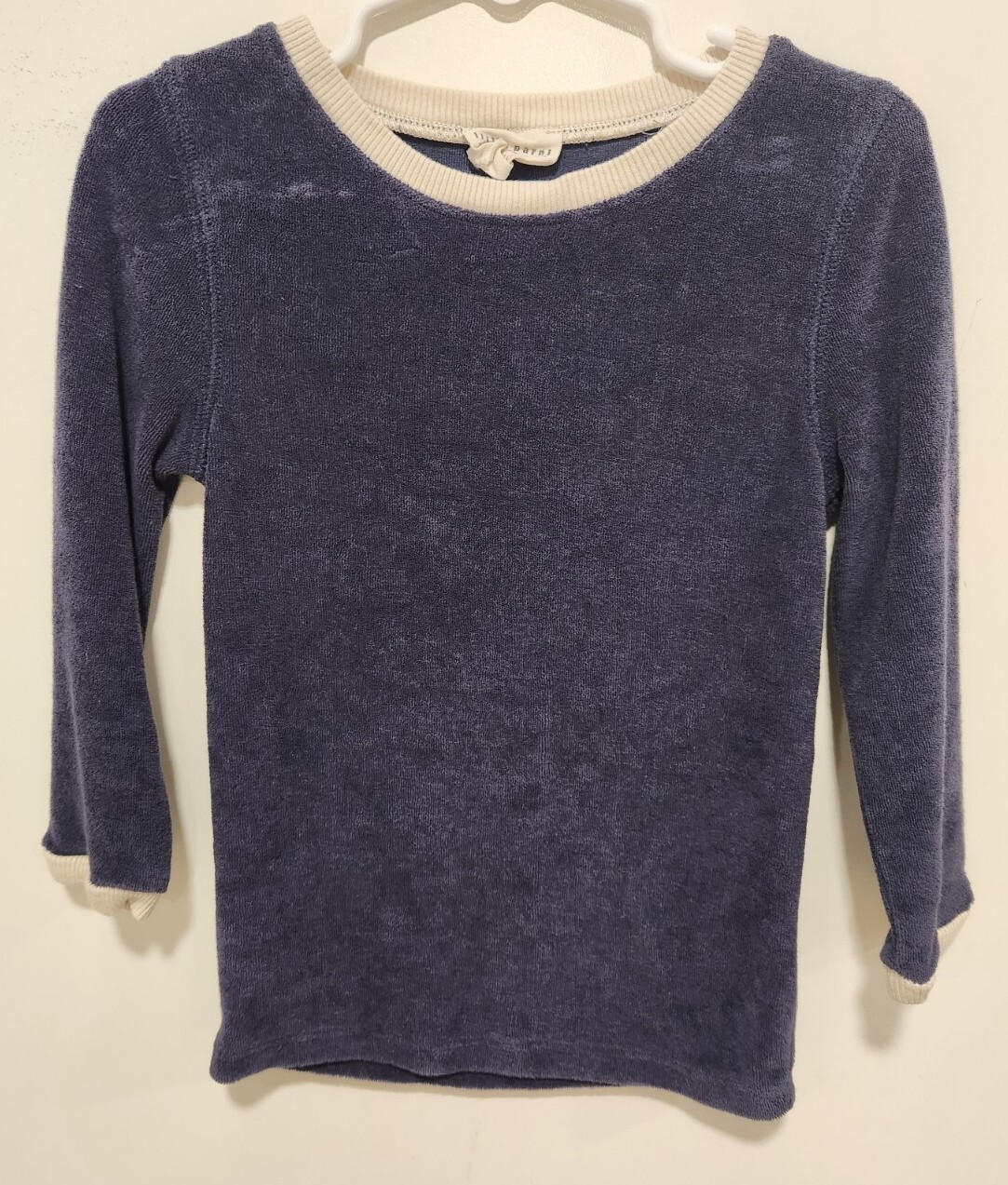 LITTLE PARNI GIRLS SIZE 7 BLUE TERRY LONG SLEEVE TEE GREAT CONDITION | eBay