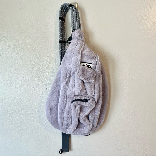 NEW Kavu Fleece Rope Fuzz Grey Wolf Bag | eBay