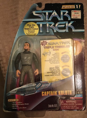 STAR TREK CAPTAIN KOLOTH, WARP FACTOR 1 SERIES, PLAYMATES #65111 NEW ...
