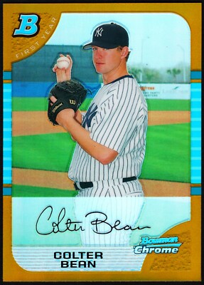 Colter Bean 2005 Bowman Chrome Gold Refractors /50 RC Rookie #330 ...