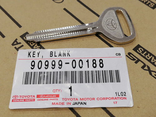 9099900188 GENUINE OEM TOYOTA UNCUT BLANK SPARE KEY WITH LOGO WITHOUT ...