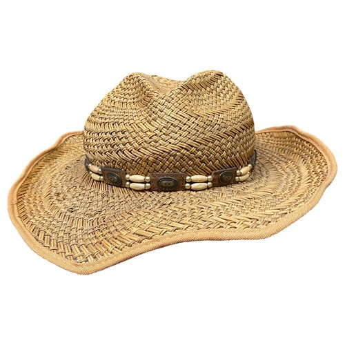 Outback Trading Company Hat Straw Black Gold 15040 Outback Straw ...