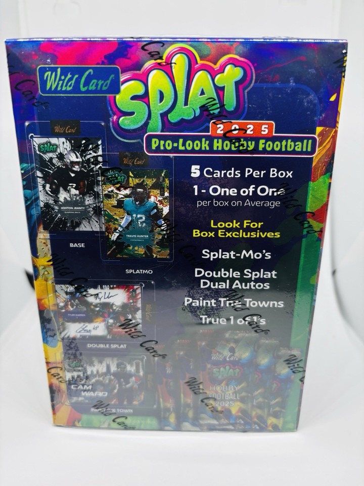 2025 Wild Card Splat Football Hobby Jumbo Box Sealed | eBay