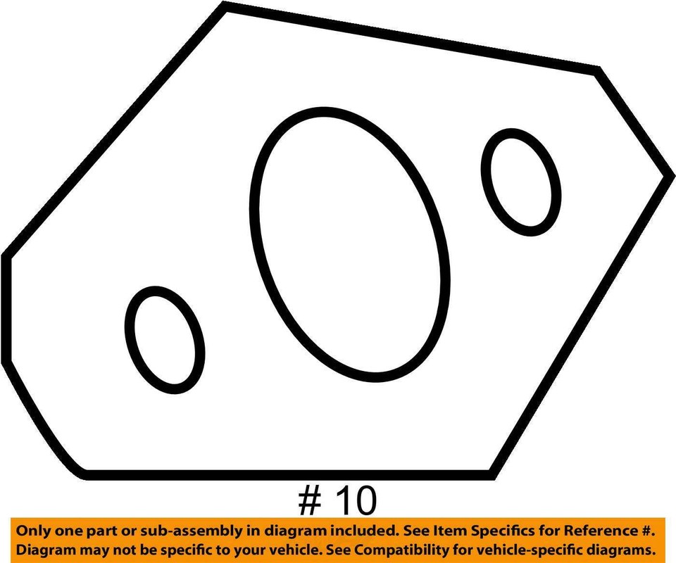 GM OEM 17-24 Acadia Exhaust System Exhaust Components-Front Pipe Gasket ...