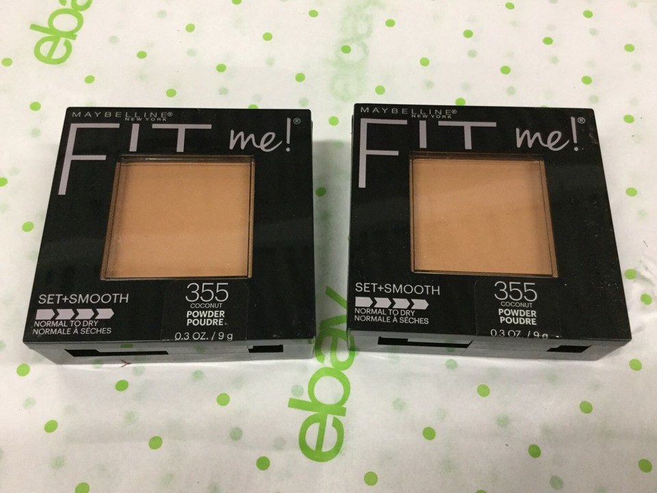 2 X Maybelline New York Fit Me! Set + Smooth Pressed Powder 0.3 Oz ...