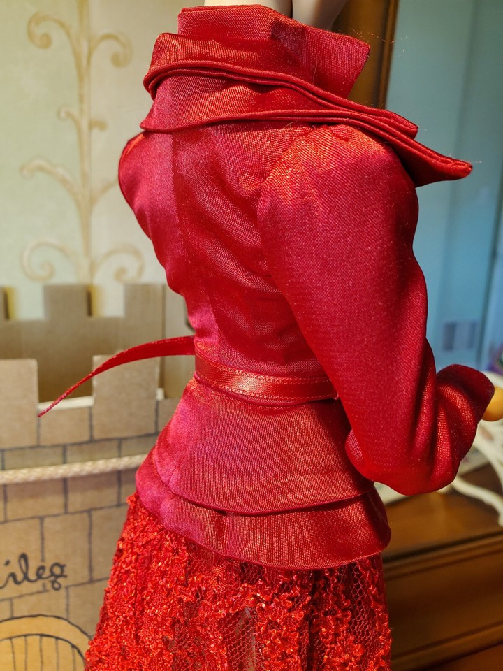 Gallana Designs Sexy Red Satin Jacket w/Lace Skirt for KD, Ficon ...