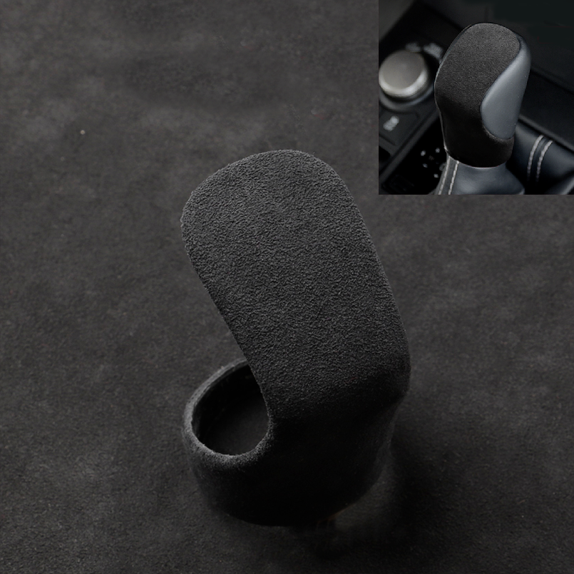 Black Suede Alcantara Shift Knob Handle Trim Cover Fits 14-23 IS250 ...